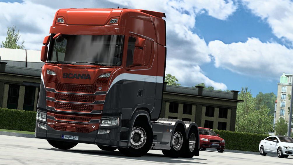 [Scania S Next Gen] Orange and Grey Skin