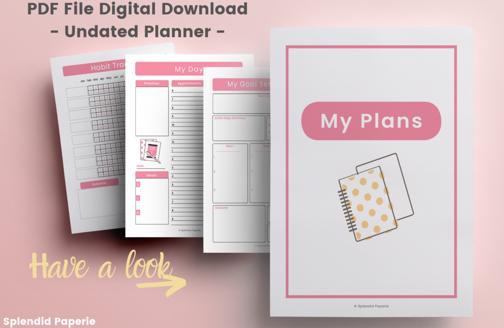 My Plans Printable Planner