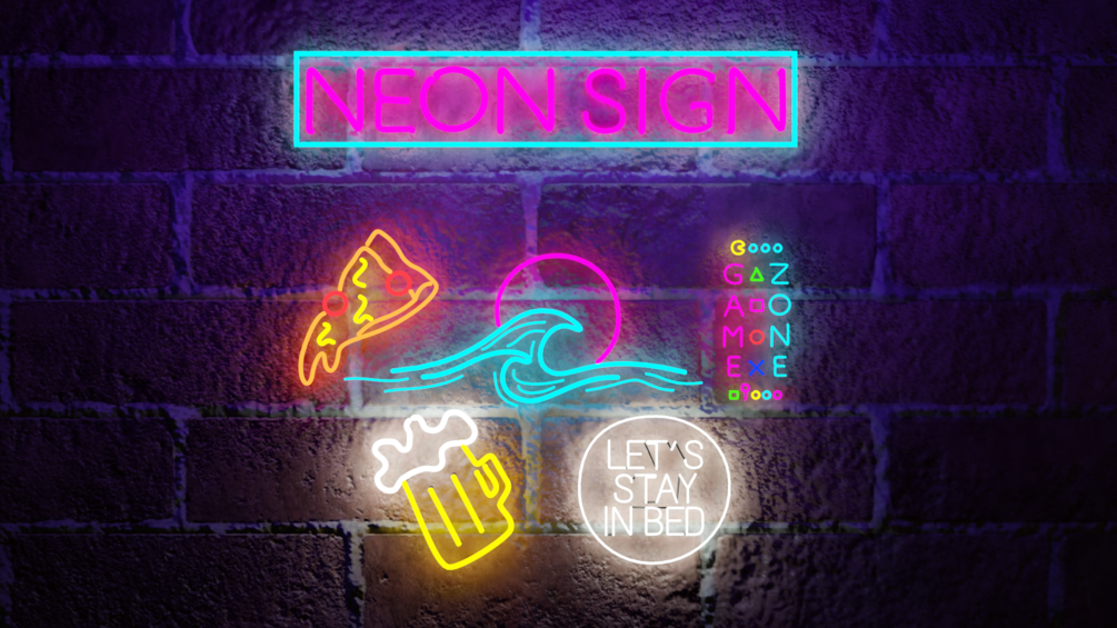 [SALE][VRChat Asset] Neon Sign BUNDLE