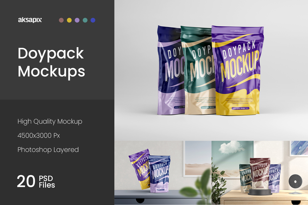 Doypack / Pouch Packaging Mockup