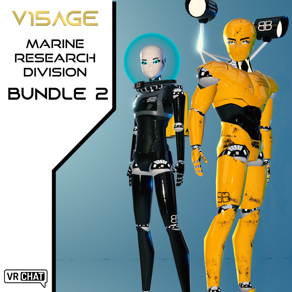 [Original 3D Model] V15AGE Marine Bundle 2 [VRChat] [Robot] [Avatars]