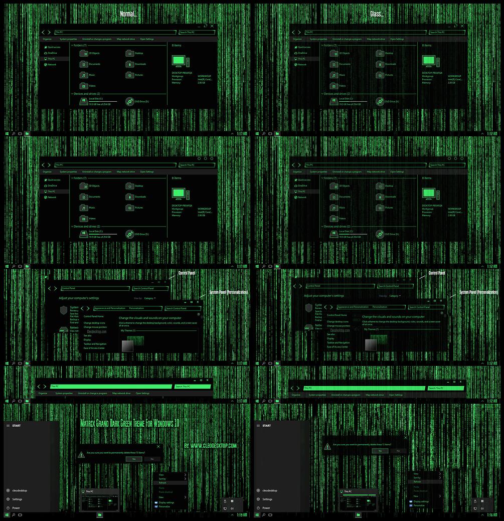 Matrix Theme For Windows 10