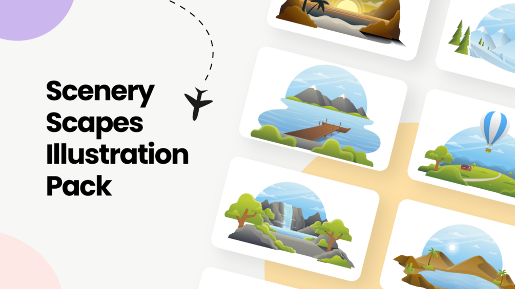 Scenery Scapes Illustration Pack