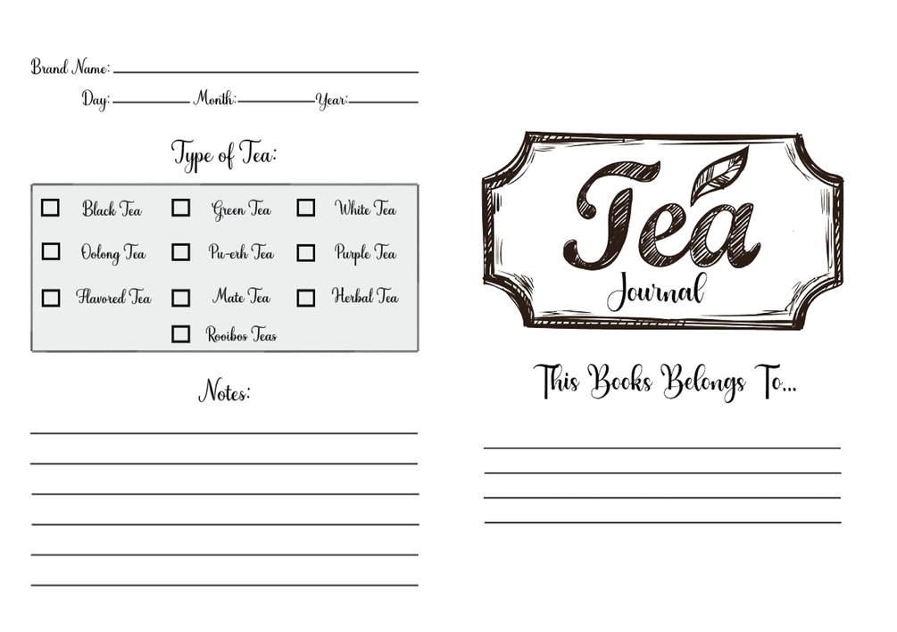 Tea Planner Notebook