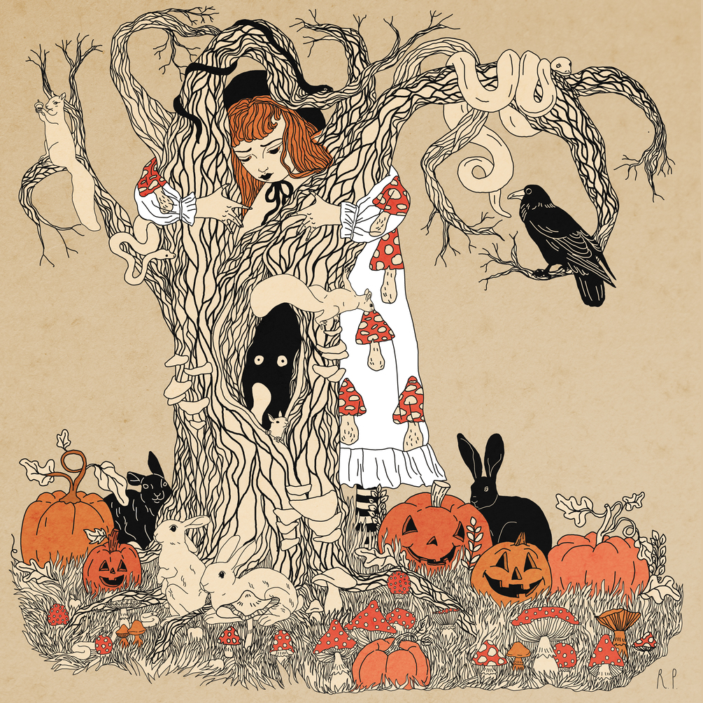 Illustration "Hugging a Tree"