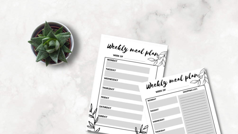 Weekly Meal Plan Pdf