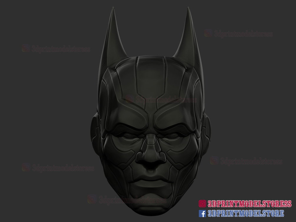 Batman Beyond Helmet - Cosplay Mask - Halloween Costume 3D Print Model