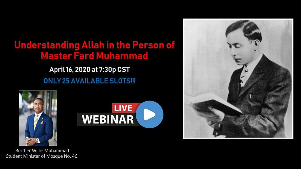 Understanding Master Fard Muhammmad (Webinar)