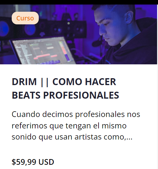 DRIM | COMO HACER BEATS PROFESIONALES