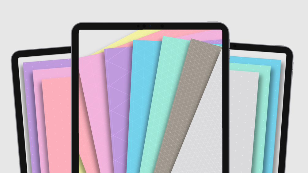 Isometric Pastels - 95+ Digital Paper Templates (Grid/Dotted) for ...