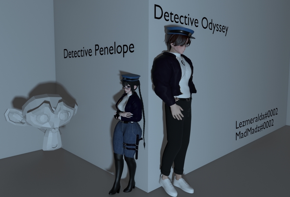 Detective Odyssey & Penelope 3.0 - VRChat Couple Models