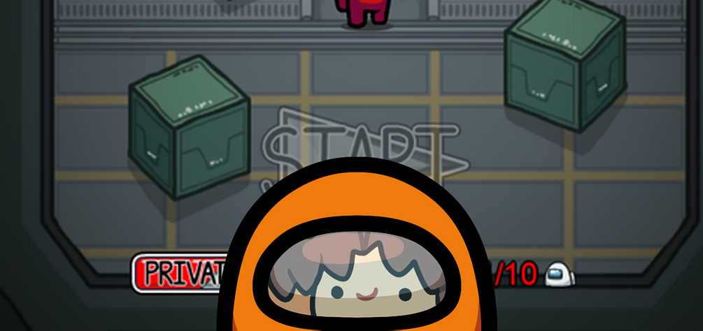 Among us themed Stream Overlay Image