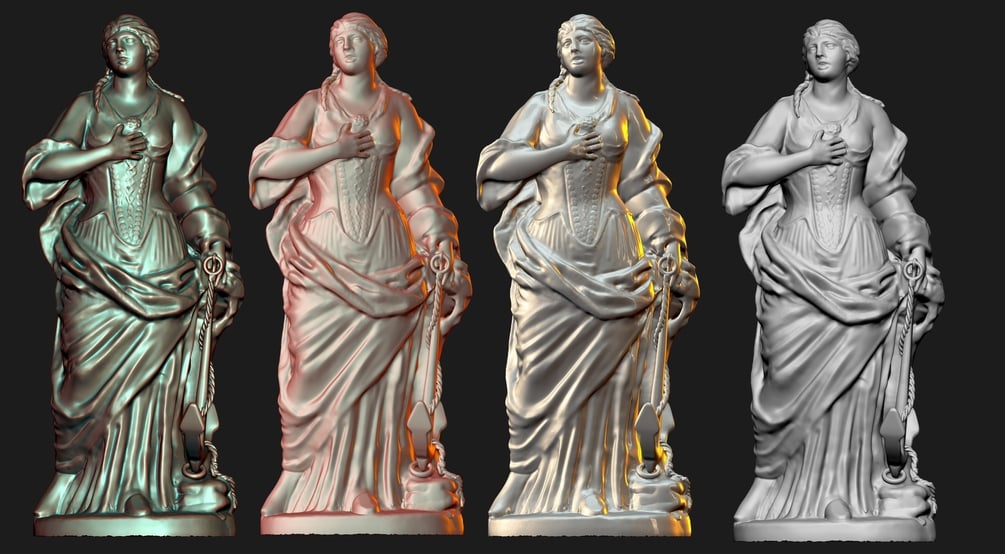 0140 Saint Catherine Model Ready For 3D Print