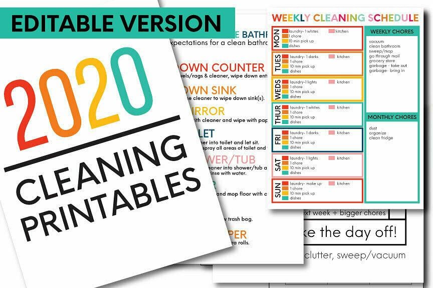 Editable Cleaning Bundle