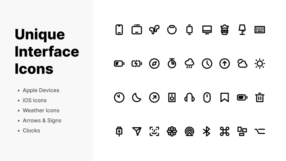 Unique Interface Icons