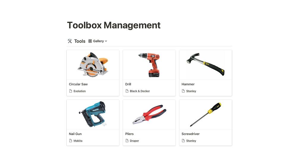 Toolbox Management
