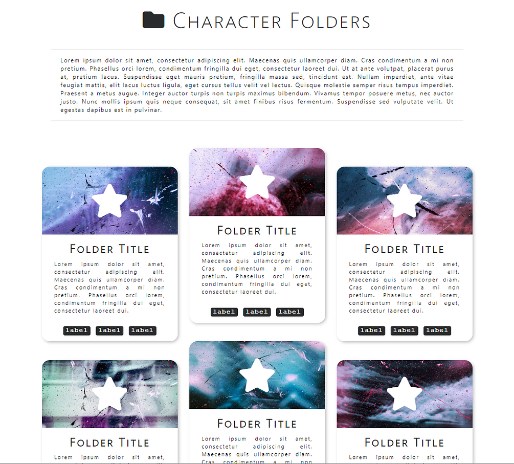 Toyhouse // Neo Grunge Floating Folder Page [HTML]