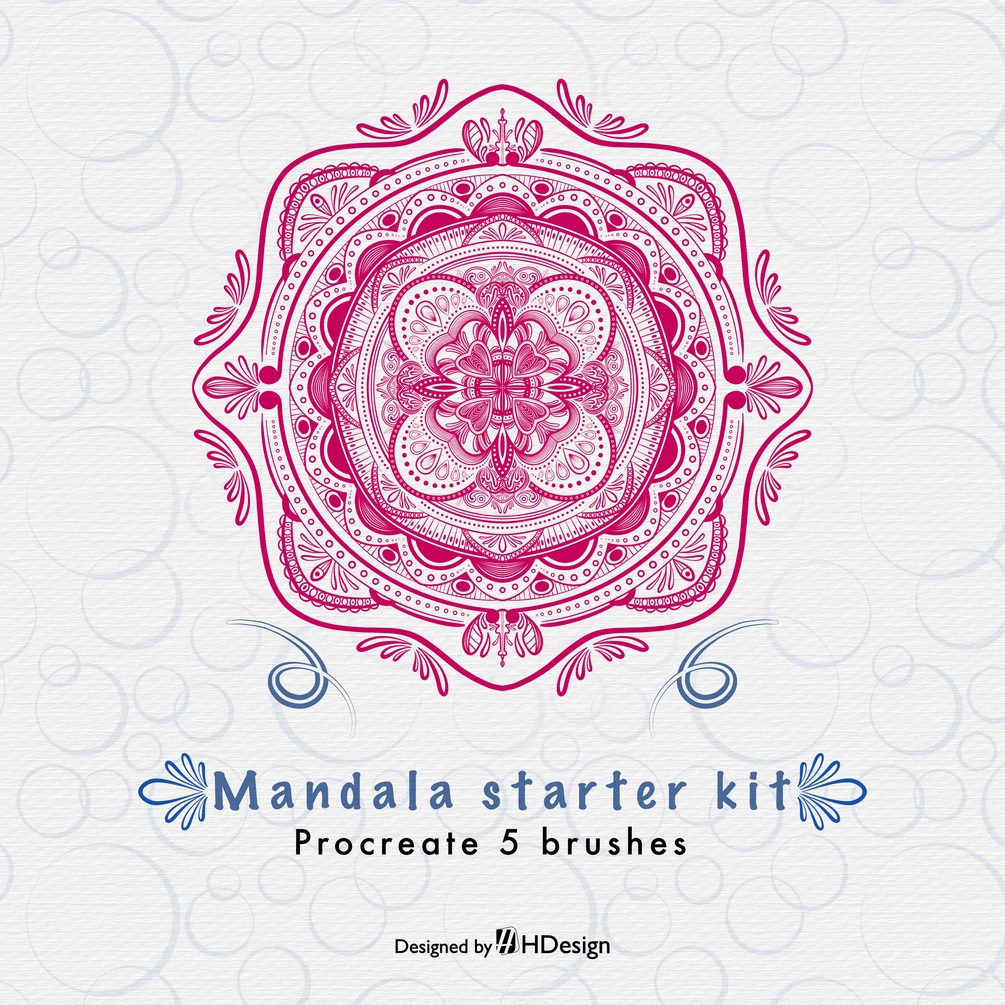 Procreate brushes: mandala starter kit