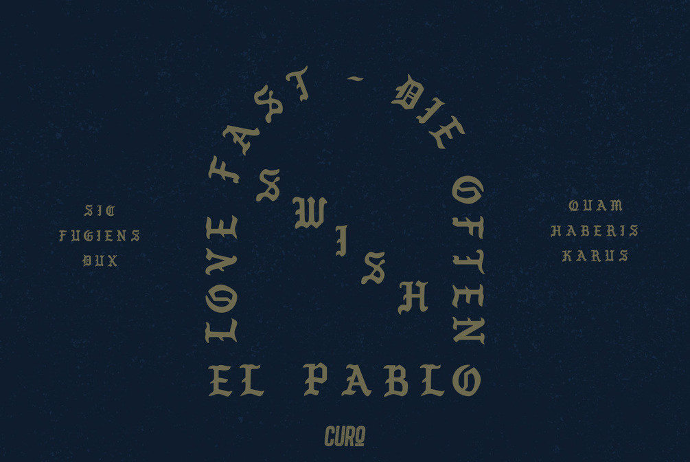 EL PABLO FONT (I FEEL LIKE PABLO - KANYE WEST FONT)