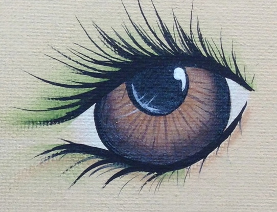 Video Demonstration: How to paint basic eye lashes for ceramics
