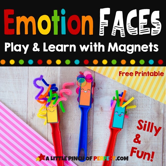 Emotion Faces for Kids: CRAZY Hair Magnet Activity