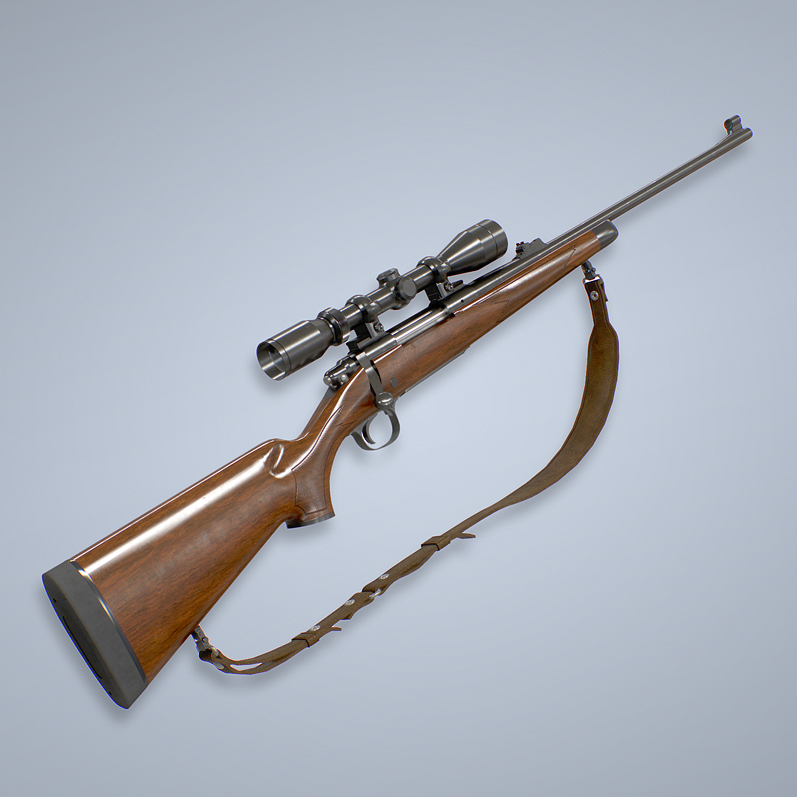 bolt rifle 3d model