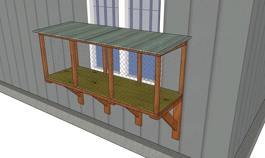 2x6 Window Catio Plans