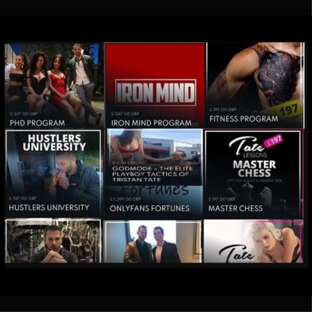 I will provide andrew tate courses bundle