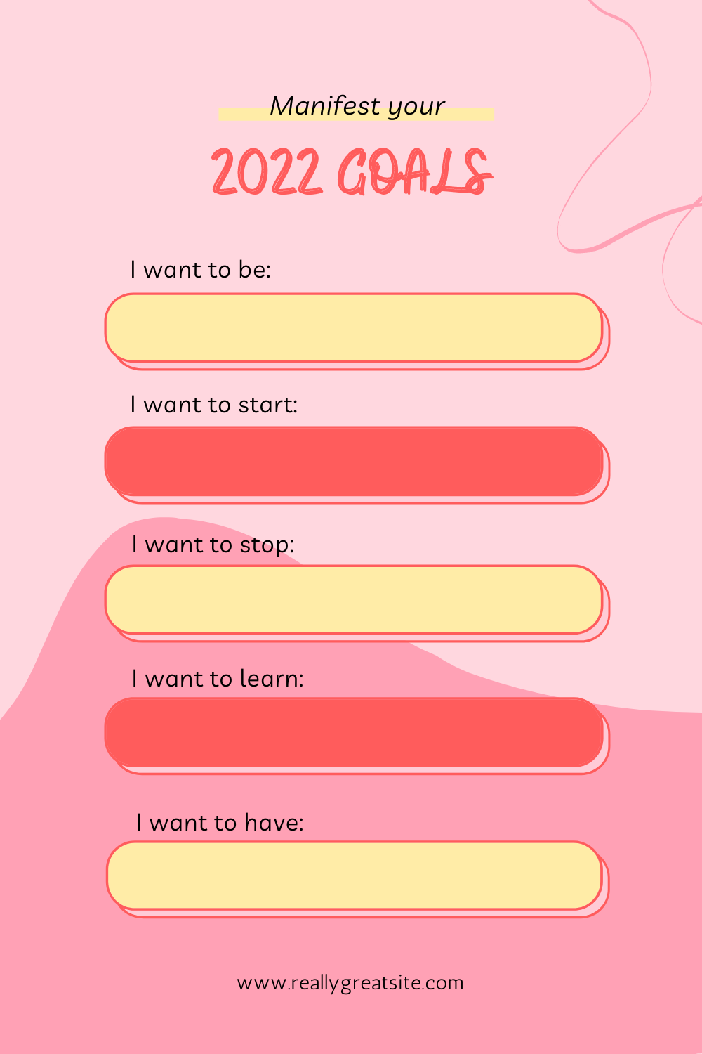 Manifest your 2022 Goals