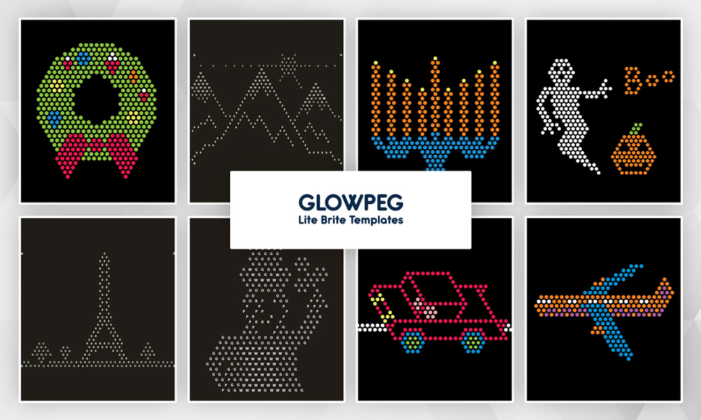 Lite Brite Refill Templates Animal and Vehicles Combo 20 Design 10% ...