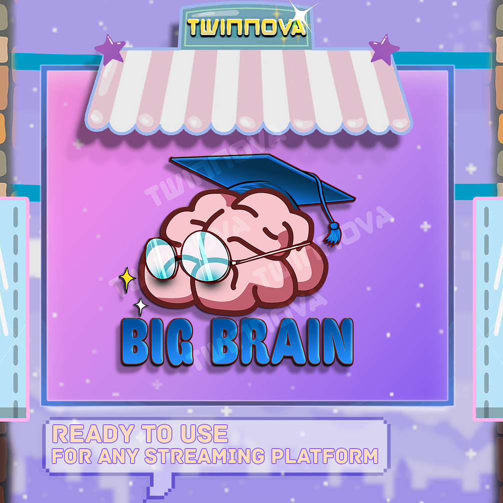 Twitch Emote - Big Brain