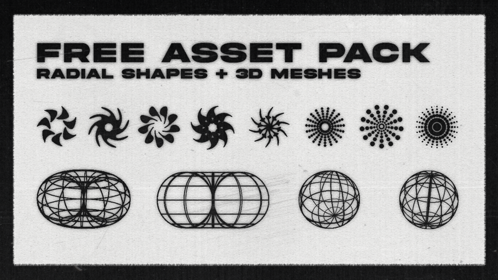 Radial Shapes + 3D Mesh Assets