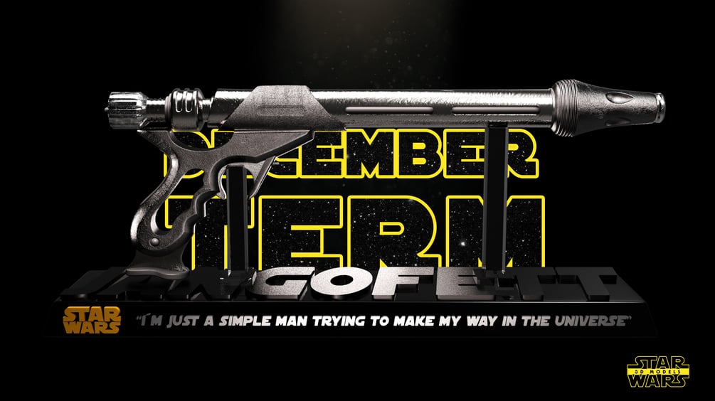 Blaster Westar 34 Weapon Sculpture - Star Wars 3D Models - Tested and ...