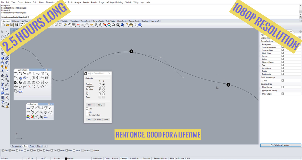 Week 3 Rhino 3D Lesson 03 Beginner Level