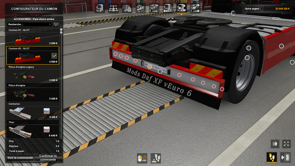 Rear Bumper Daf XF Euro6