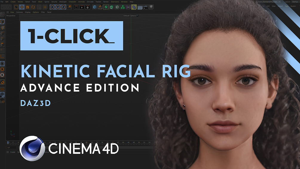 Kinetic Facial Rig C4D - Advance Edition | Ultimate Daz 3D Bundle