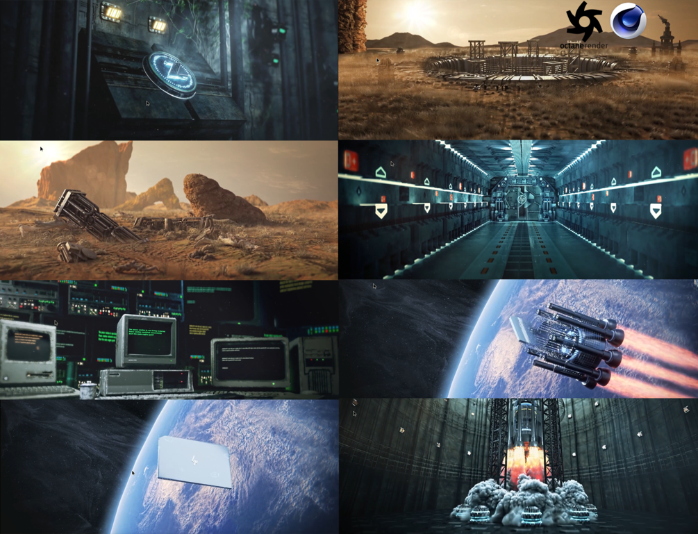 HP Z C4D&octane Animation project file