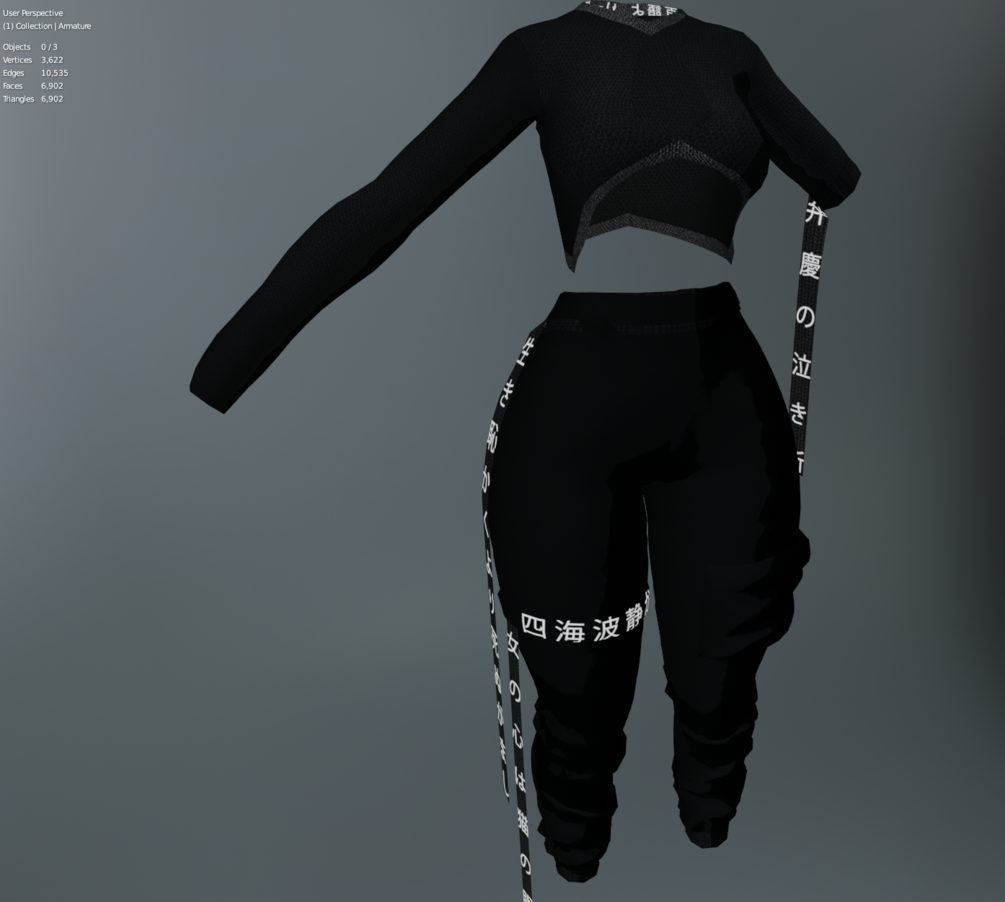 VRChat: TechWear Outfit - *Commercial Use*
