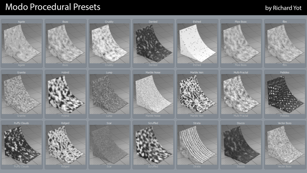 Modo Procedural Presets