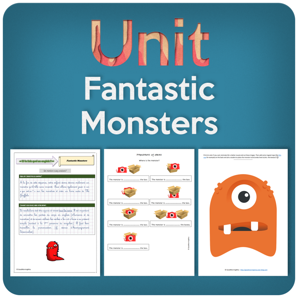 FANTASTIC MONSTERS: a complete unit for young ESL learners!