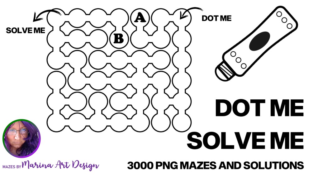 Dot Me Solve Me MAZES 3000 PNG with solutions