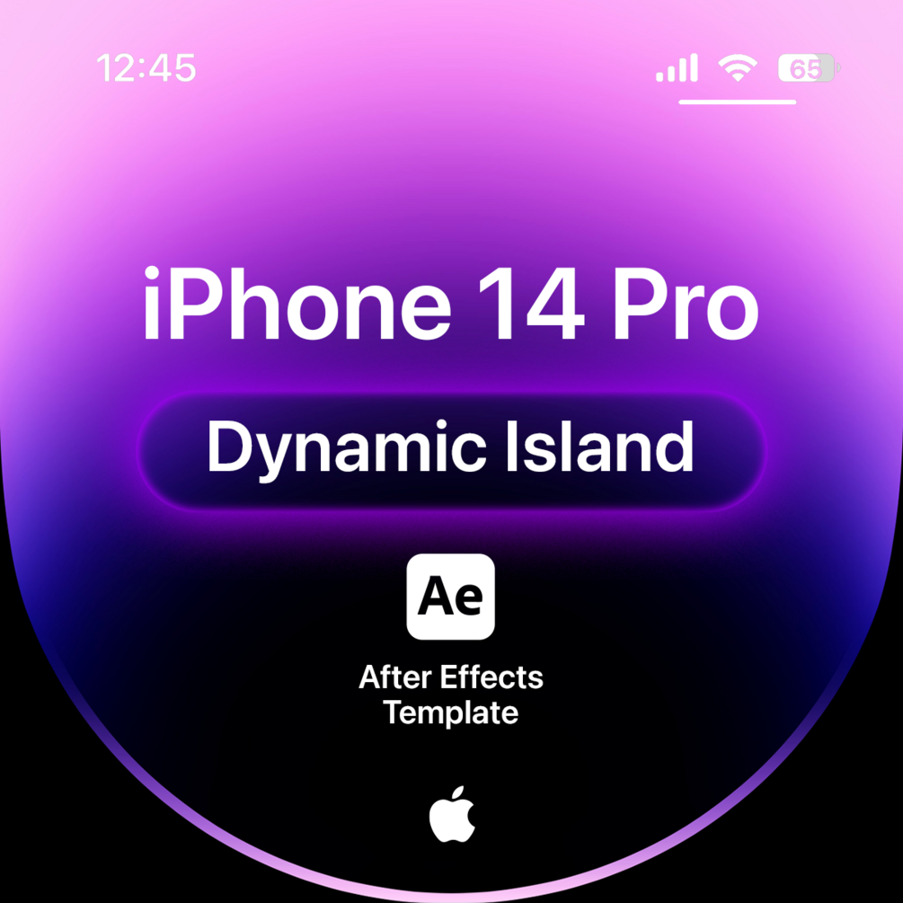 iPhone 14 Pro - Dynamic Island Template