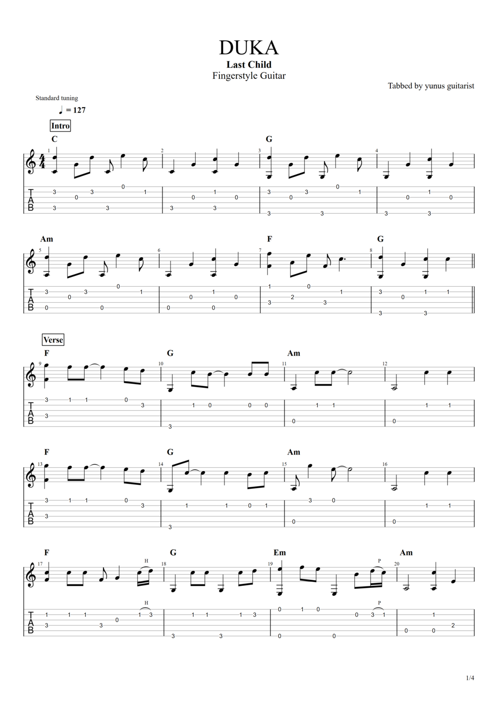 TAB. DUKA - Last Child