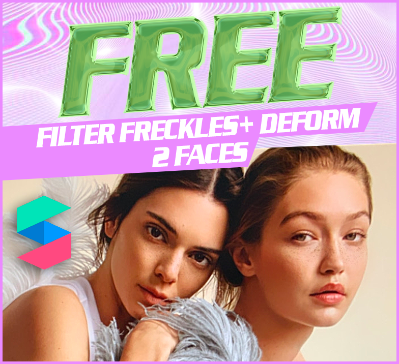 FRECKLES FILTER + DEFORM 2 FACES / SPARK AR