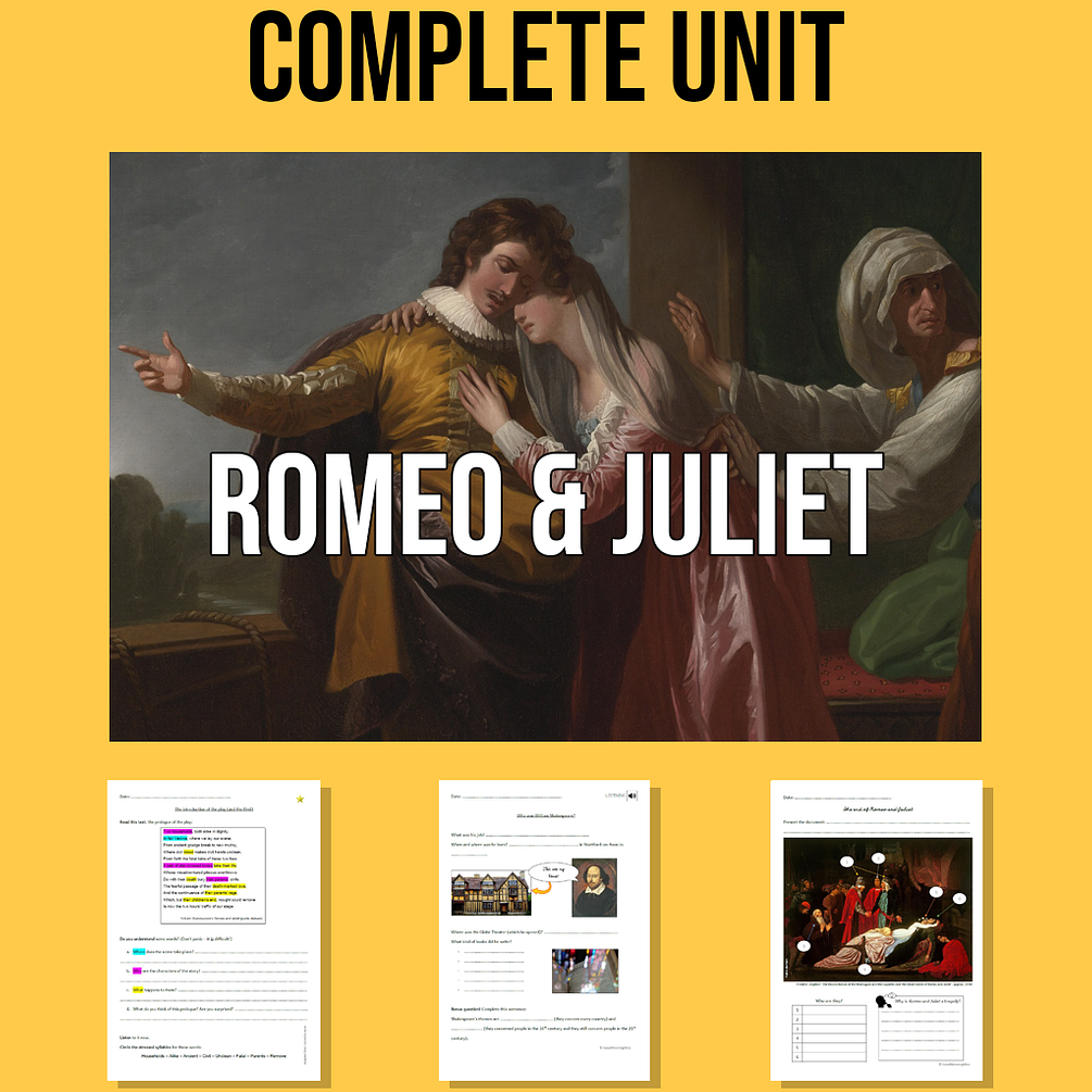 ROMEO AND JULIET: a complete unit for ESL learners