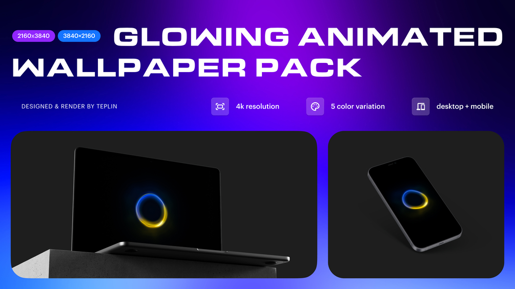 Glowing Animated Wallpaper Pack
