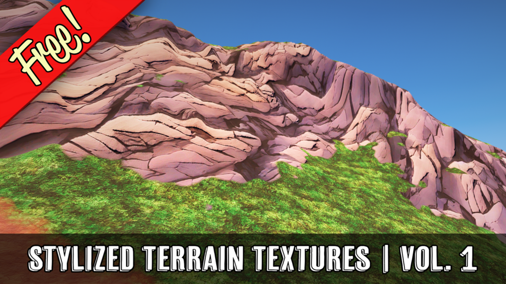 4 Free Stylized Terrain Textures
