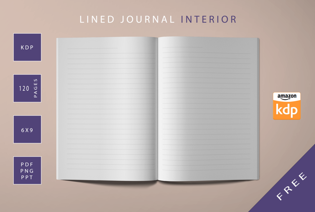 Lined Journal Interior Kdp