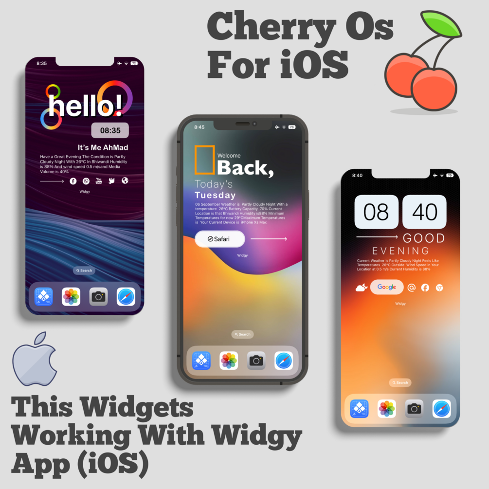 Cherry Os Widgets for Widgy App iOS