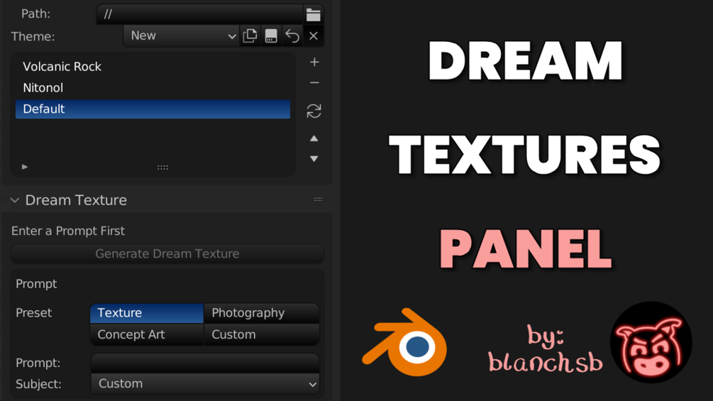 Dream Textures Panel